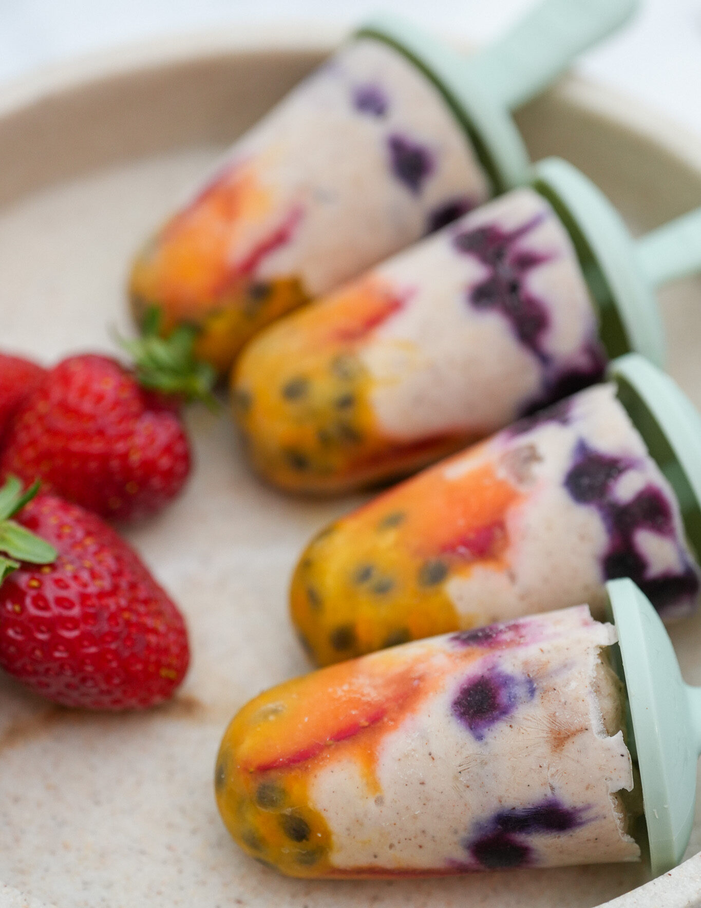 Delicious High Protein Fruity Yoghurt Icy Pops